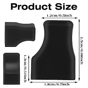 Aster 12 Pcs Coffee Syrup Pump Covers, Silicone Skinny Syrup Pump Tip Cap Covers Fits for Syrup Pump, Pour Dispenser, Oil Liquor Bottle, Keep Syrups Condiments Bottles Clean Preserved, Black