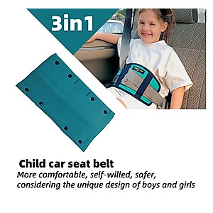 APPO Seat Belt Adjuster and Straps Shoulder Pads for Baby Kids, Neck Support Headrest Seatbelt Pillow Cover and Seatbelt Adjuster for Child,Car Seat Strap Cushion Pads for Baby Kids,Purple