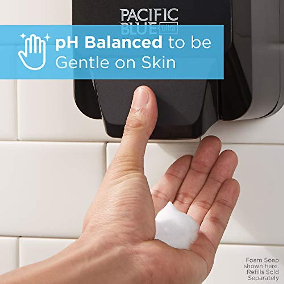 Georgia-Pacific Pacific Blue Ultra Manual Gentle Foam Hand Soap Refills by GP PRO (Georgia-Pacific),Pacific Citrus,43715,1200 mL Per Bottle,4 Bottles Per Case