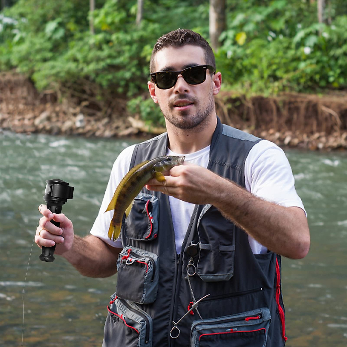 2.0 Backpacker Survival Fishing Kit， Emergency Lightweight Fishing System for Travel, Hiking, Camping