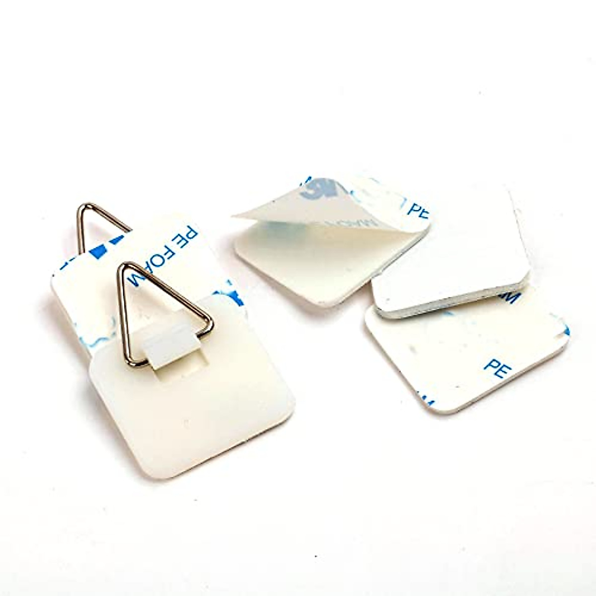 KUAXIE 40 Pieces Invisible Adhesive Plate Hanger Vertical Plate Holders for Plate Pictures Wall Art Decor Supplie(Small Square)