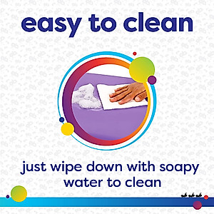 Flybar Tumbling Mat – Gymnastics Mat, Easy to Clean Gym Mat, Sturdy, Foldable Tumbling Mat for Kids, Padded, Lightweight, Portable, Carrying Handle, Gymnastics Equipment for Activity Play, Original