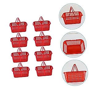 16 Pcs Fruit Picking Basket Plastic Storage Basket Snack Baskets for Candy Containers Portable Organizer Bins for Bathroom Grocery Crate Mini Containers Fig Baskets Pack