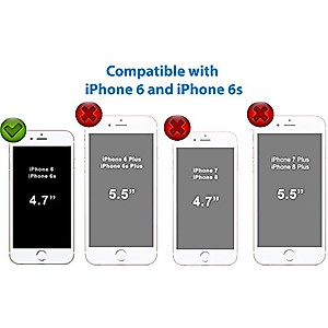 iPhone 6 / 6s Case, ImpactStrong Heavy Duty Dual Layer Protection Cover Heavy Duty Case for iPhone 6 / 6s (Gun Metal)