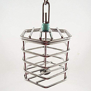 Hypeety Parrot Foraging Feeder Unique Parrot Bird Cage Hanging Feeder Parrot Hanging Foraging Toys No Blocks (Feeder)