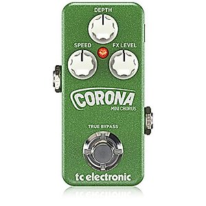 TC Electronic CORONA MINI CHORUS Ultra-Compact Chorus Pedal with Built-In TonePrint Technology