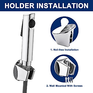 Give Bidet Sprayer for Toilet, Handheld Bidet, Bidet Attachment for Toilet, Toilet Hose Sprayer, Hand held Bidet, Jet Sprayer for Toilet