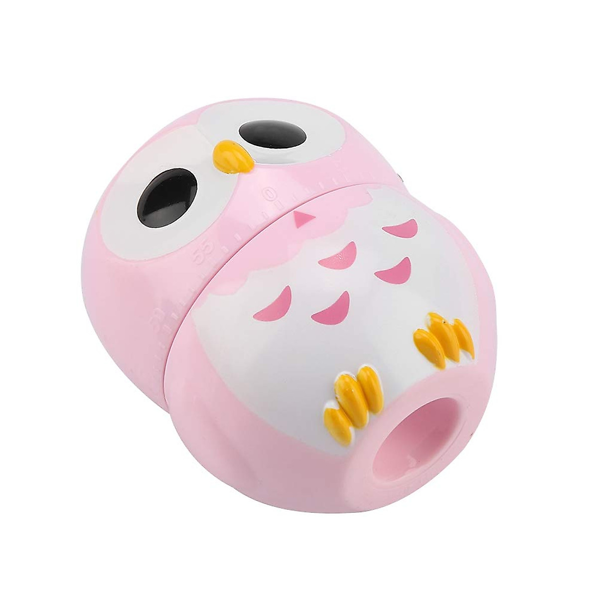 Manual Timer Cute Owl Shape Kitchen Manual Timer Mechanical Home Cooking Counters Clock(Pink)