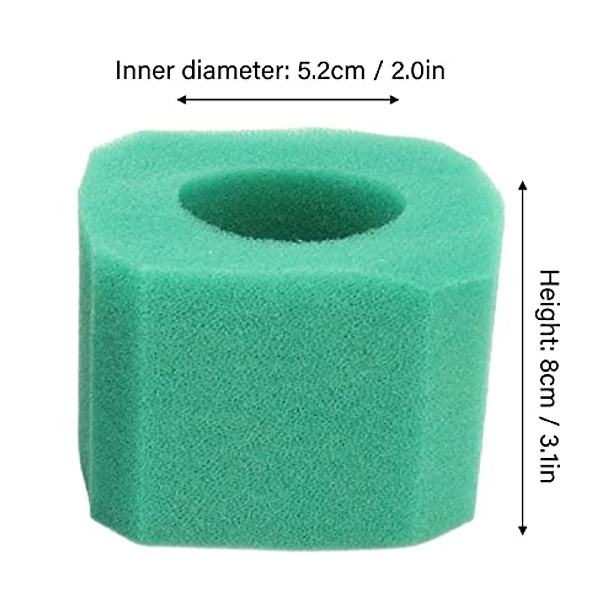 YYQTGG Pre Filter Sponges Foam, Effective Filtration 4pcs Reusable Washable Practical Filter Pump Cartridge Sponge for Fish Tanks for Bathrooms