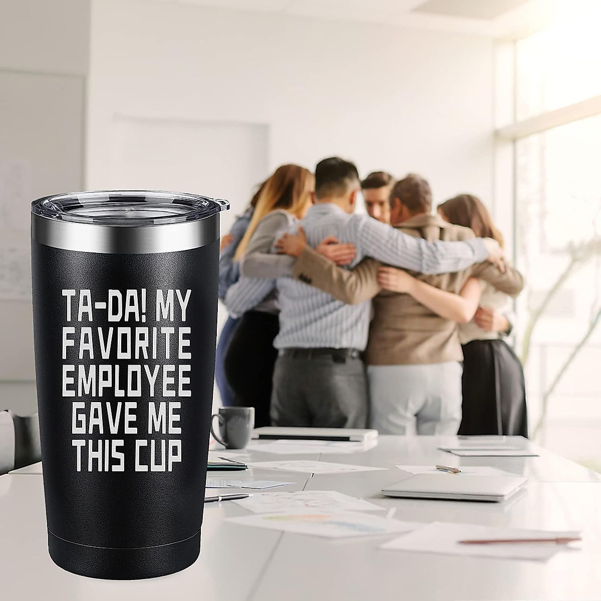 ARIABLE Ta-da My Favorite Employee Gave Me This Cup - Christmas Gifts for Boss from Employee - Best Gift Ideas for World Best Boss Ever, Men, Birthday, Principal, Bosses Day