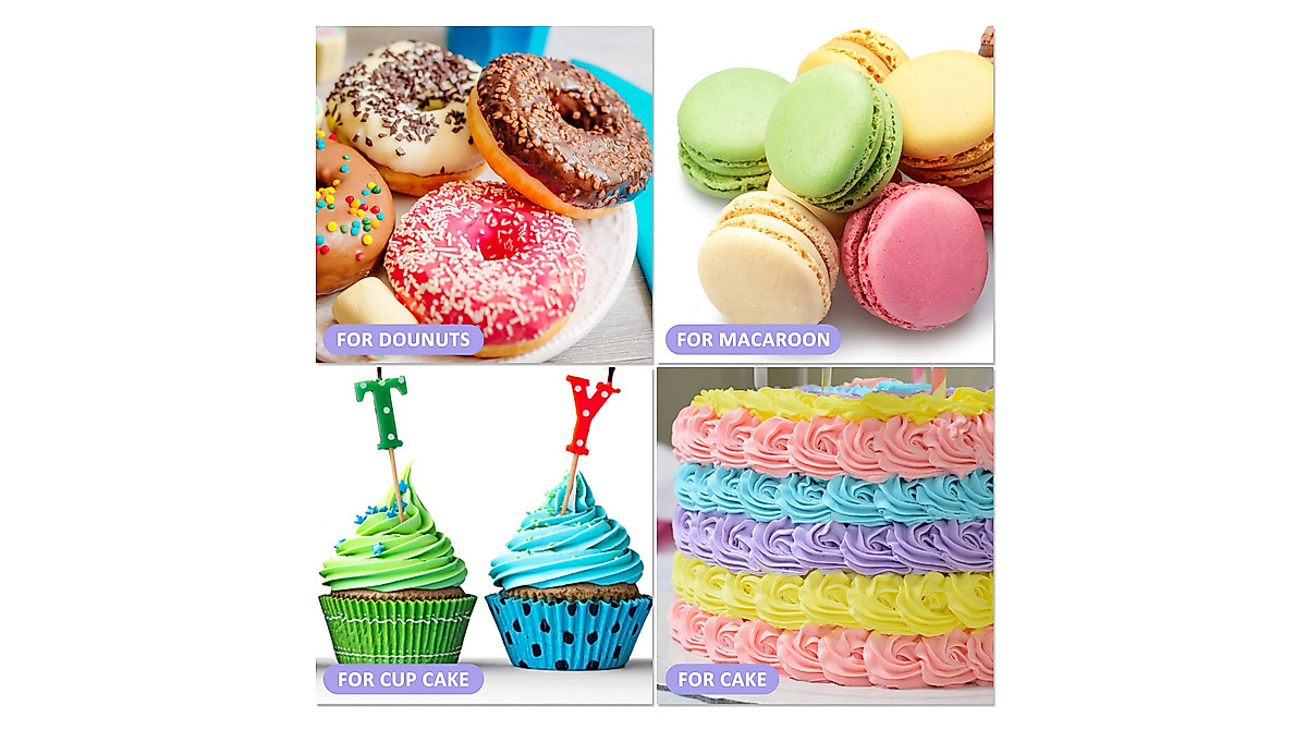 ERCorArt 30 Vibrant Food Colors for Baking & Decorating