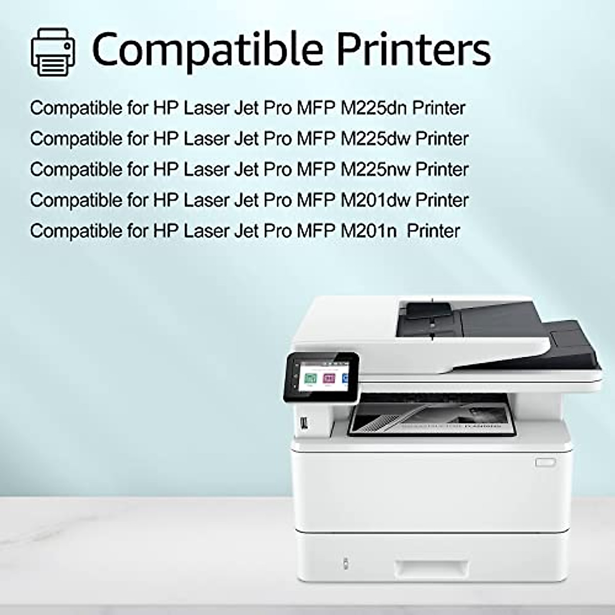 greencycle High Yield Compatible Toner Cartridge Replacement for HP 83X CF283X to use with Laser Jet M225dn M225dw M201dw M201n M225 M201 Series Printers (Black, 8 Pack)