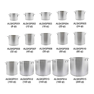 Thunder Group 16 Quart Aluminium Stock Pot