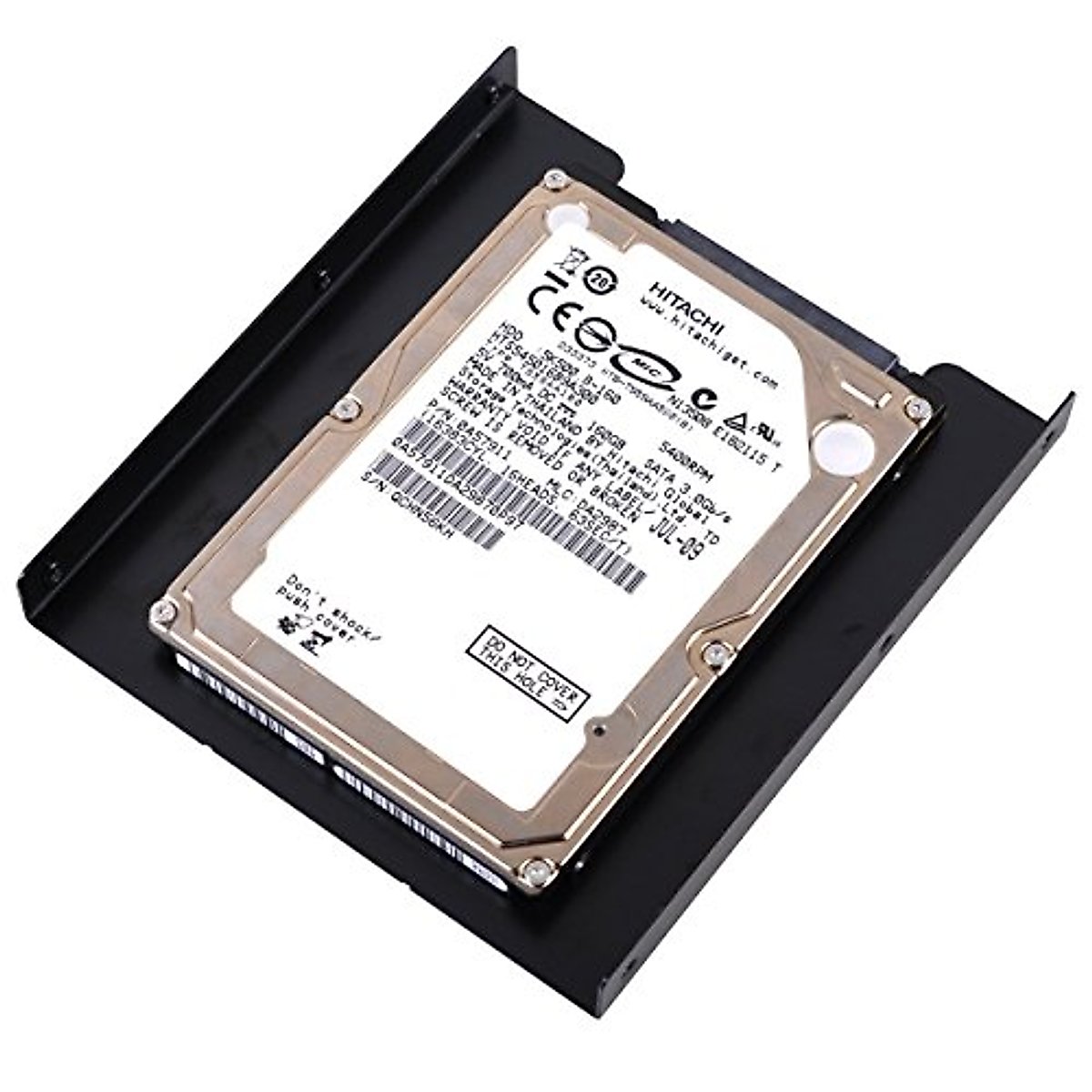 UCEC SSD Mounting Bracket kit 2.5 to 3.5 Hard Drive Adapter (SATA Data Cables and Power Cables Included) (2 x Bracket Conversion Frame)