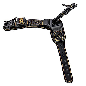 Trophy Ridge Shootout Compact Dual-Caliper Archery Bowhunting Release - 360° Swivel Arm, Adjustable Length, Trigger Travel Tuning, Premium Leather Buckle Strap, Black