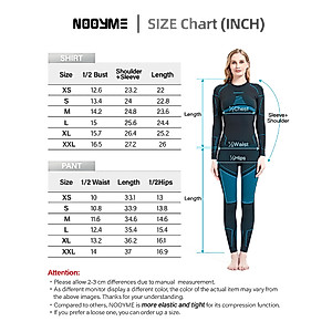 NOOYME Thermal Underwear for Women Long Johns for Women, Base Layer Women Black-blue