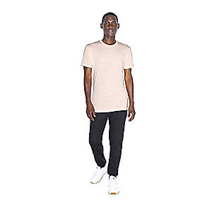 American Apparel Men's Tri-Blend Crewneck Short Sleeve Track T-Shirt, 2-Pack, tri-Oatmeal, Small