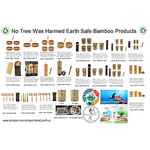 No Tree Was Harmed Set of 4, Bamboo Toothbrushes 2-18cm, 2-16 cm, 4 Bamboo Toothbrush Rectangular Covers and an Olive Cotton Travel Bag and Wrapped in Bamboo Kraft Paper – (4-18cm 4 - Covers 1 Pouch)
