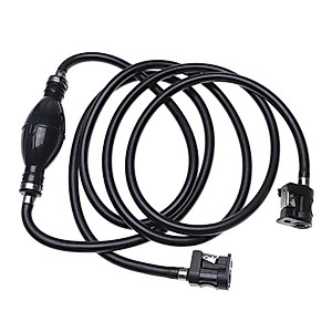 iFJF Marine Fuel Tank 12L/3 Gallon & 32-858104K08 Outboard Fuel Line Hose Kit 5/16" 10 Ft Replacement for Yamaha Marine Johnson Mercury Outboard 4 hp-200 hp