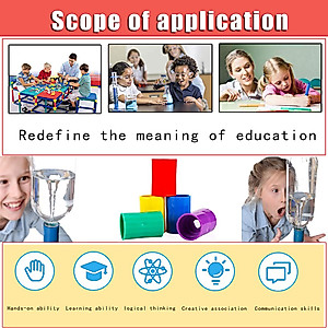Tornado Bottle Connectors Cyclone, Plastic Tornado Connector Vortex Bottle Connectors for Students Scientific Experiment and Test (5 Pcs)