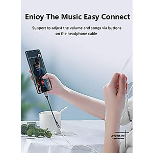 THYBDB Headphone Adapter for iPhone, for iPhone aux Adapter, Earphone Adapter Jack Compatible for iPhone 13/13 Pro/12/11/11 Pro/11 Pro Max/SE/X XR XS XS Max 8 7（Music Species）