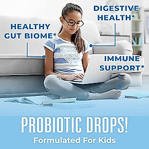 Kids Probiotic Drops & Kids Elderberry Drops by MaryRuth’s | USDA Organic Liquid Oral Probiotics for Digestive Health for Kids Ages 4+ | Gut Health, Immune Support, Overall Health for Ages 4+
