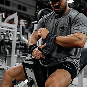 Iron Infidel Wrist Wraps for Weightlifting - 24" Heavy Duty Support for Working Out, Gym Accessories for Men - Use for Lifting, Crossfit, Fitness, Exercise, Bench Press, Powerlifting (1776)