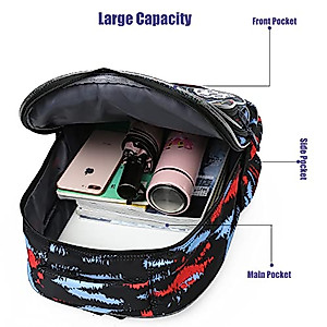 Kids Backpack for Boys - Dorlubel Elementary Kindergarten Preschool School Bag Multifunctional Cute Large Capacity Bookbag (Red Space Astronaut)