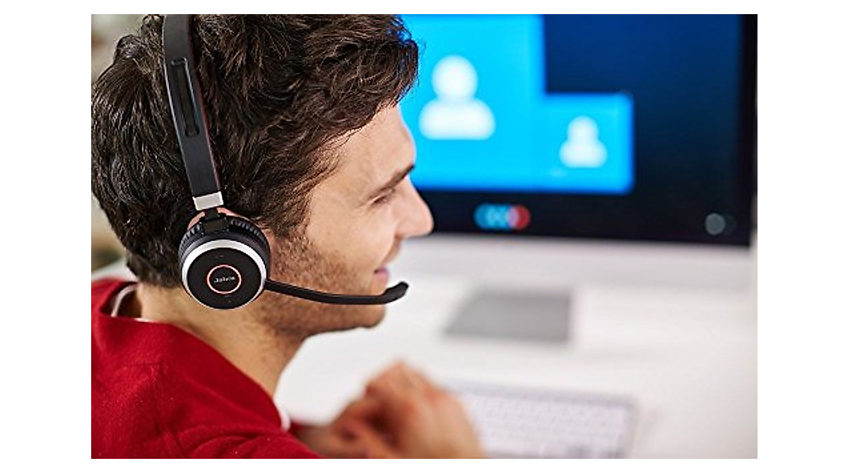 Jabra Evolve 65 MS Stereo Headset Bundle | Teams & Skype