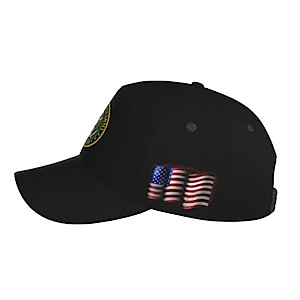 Tavos Army Retired Trucker Hat for Men - Baseball Snapback Cap American Flag