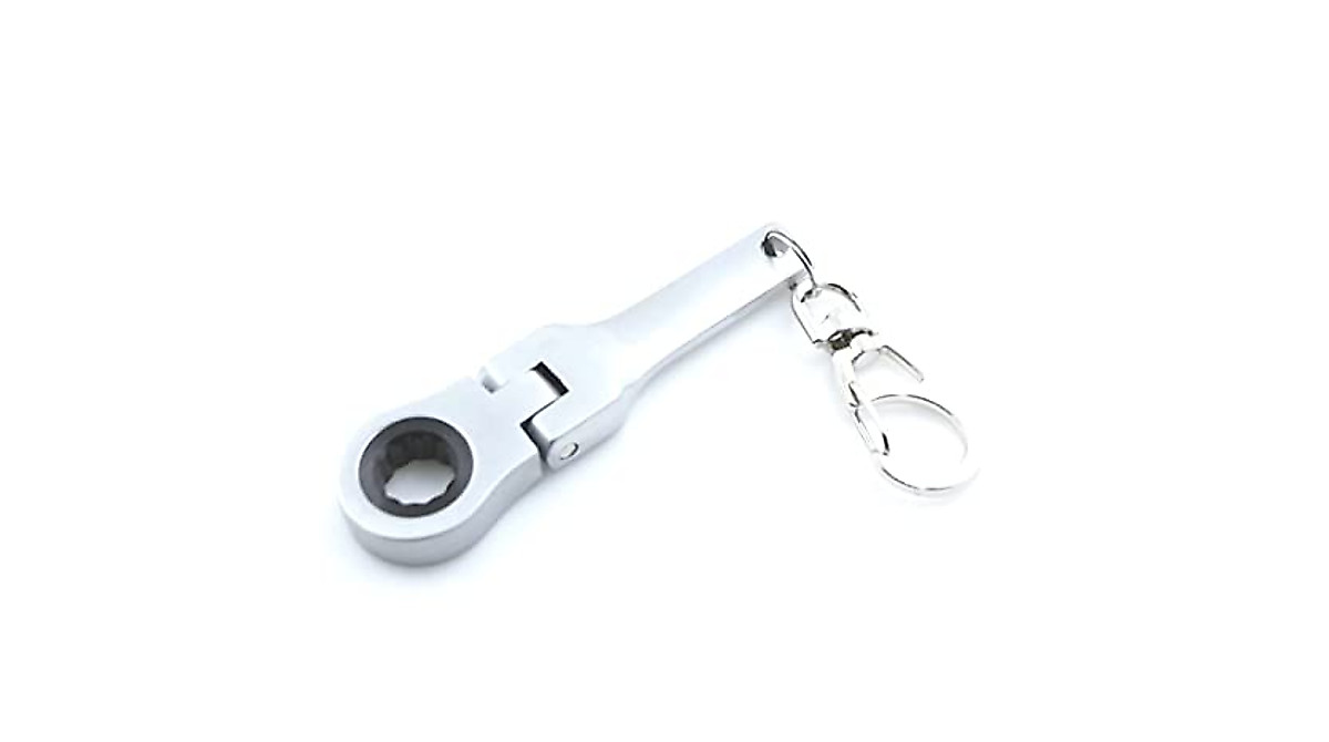 GT//Rotors 10mm Ratchet Wrench Keychain - Compact & Durable Tool