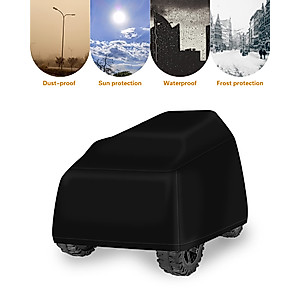 JDZYYCQ Kids Ride-On Toy Car Cover, Outdoor Waterproof Protection for Electric Battery-Powered Children's Wheeled Toy Car-General Type, 51.6'' L x 27.5'' W x 23.8'' H ., BLACK