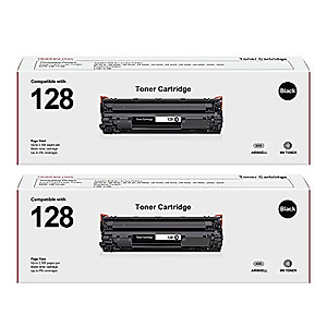 128 Black Toner Cartridge, Replacement for Canon 128 CRG128 High Yield to use with Canon D530 Toner Cartridge ImageCLASS D530 D550 MF4770n FaxPhone L190 L100 Printer, 2 Pack