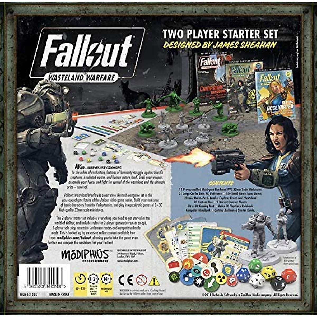 Modiphius Entertainment Fallout: Wasteland Warfare - Two Player Starter Strategy Boxed Board Game Ages 12 & Up (Officially Licensed Fallout Miniatures Game)