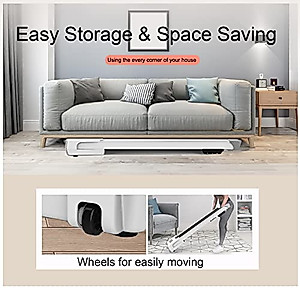 OBENSKY Wooden Walking Pad Treadmills for Home, Under Desk Treadmill with LED Display and Remote Control, Jogging Machine for Office and Apartment Installation-Free