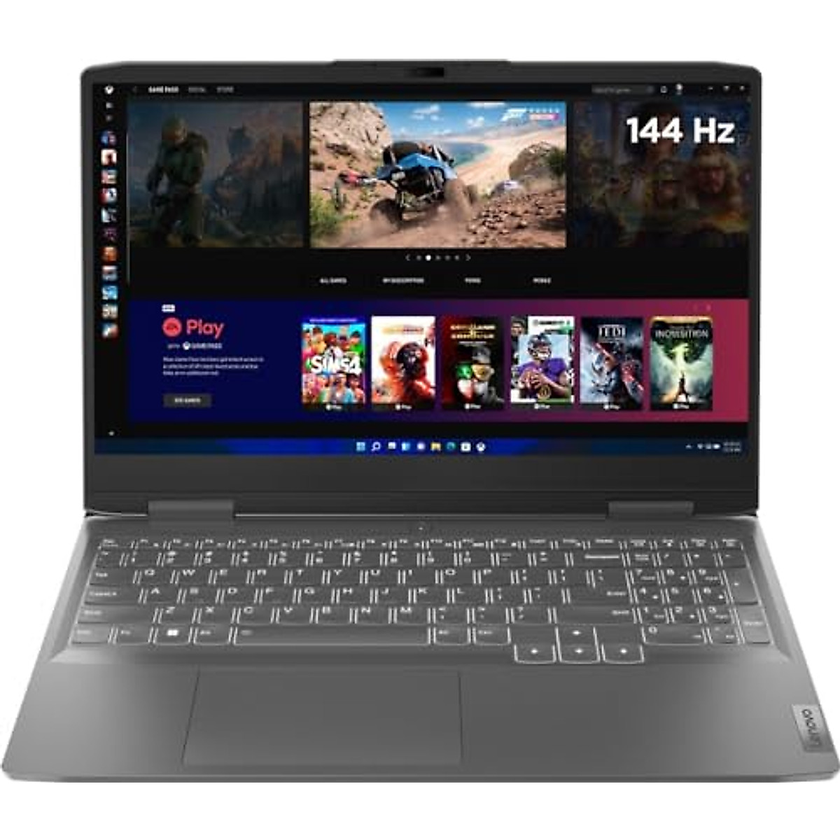 Lenovo LOQ Gaming Laptop 15.6" 144 Hz FHD IPS (8-Core AMD Ryzen 7 7840HS, GeForce RTX 4050 6GB, 8GB DDR5, 512GB PCIe SSD, Backlit KYB, WiFi 6, Bluetooth 5.2, Webcam, Win 10 Pro) with Dockztorm Hub