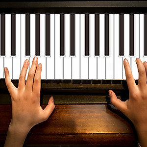 DANUDON 88 Key Keyboard Piano Note Chart, Piano Keyboard Finger Simulation Practice Guide Teaching Aid Note Chart Electronic Piano Exercise Cardboard with 2 Music Book Clip for Beginner