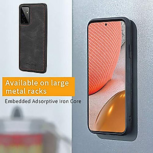 Compatible with Samsung Galaxy A52 5G Wallet Case,2-in-1 PU Leather Detachable Magnetic 4 Card Slots & Wrist Strap Full Protective Purse Cover(A52 5G Black)