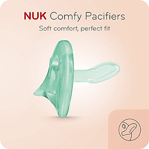 NUK Comfy Pacifiers, 6-18 Months, 6 Count