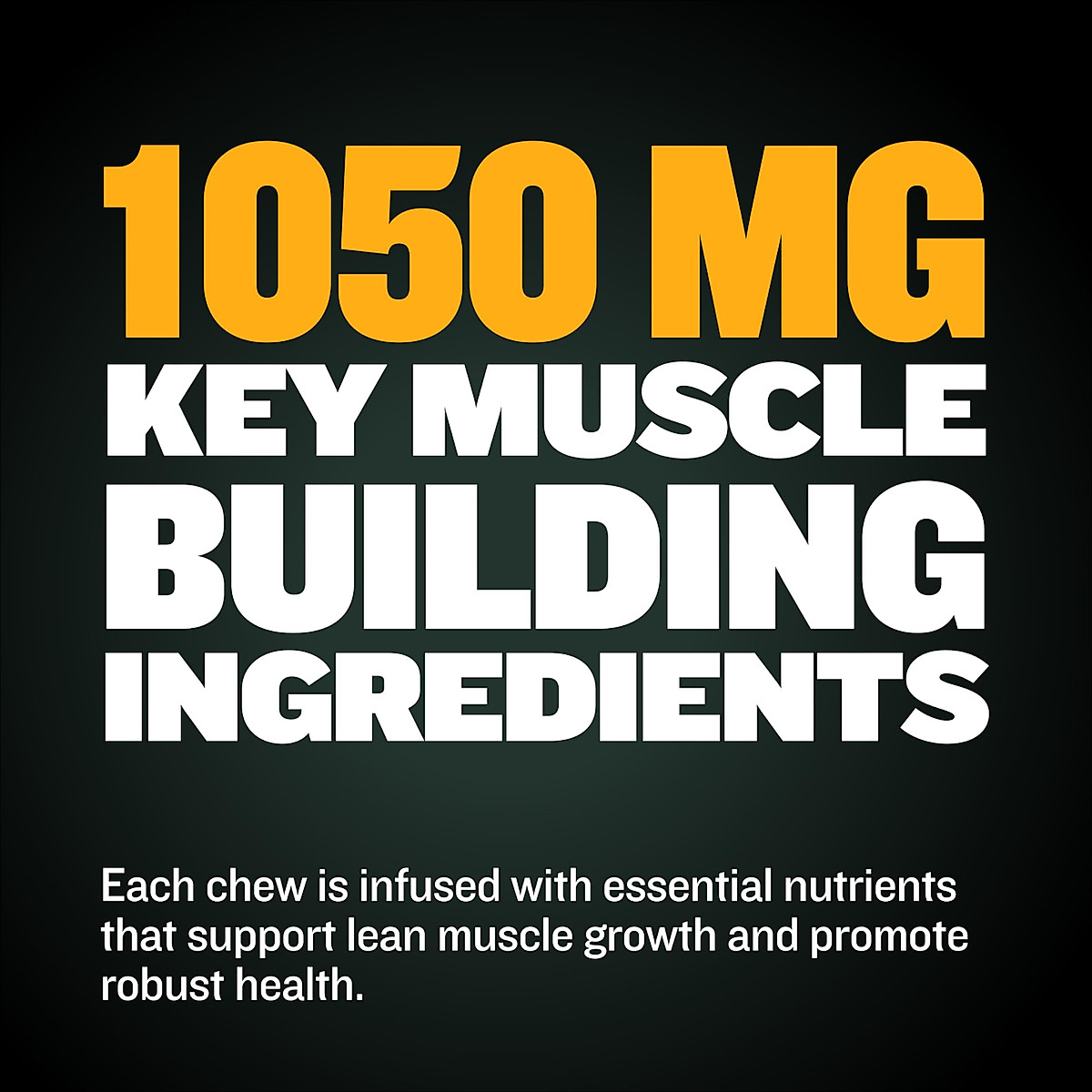 Bully Max Muscle Builder Soft Chews for Dogs and Puppies - Training Supplements for Puppy and Adult Dog - Dog Food Topper Treats for Muscle Gain - All Dog Breeds & Ages, 75 Delicious Soft Chews