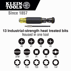 Klein Tools 14-in-1 Magnetic Screwdriver Set with Impact Flip Socket Set