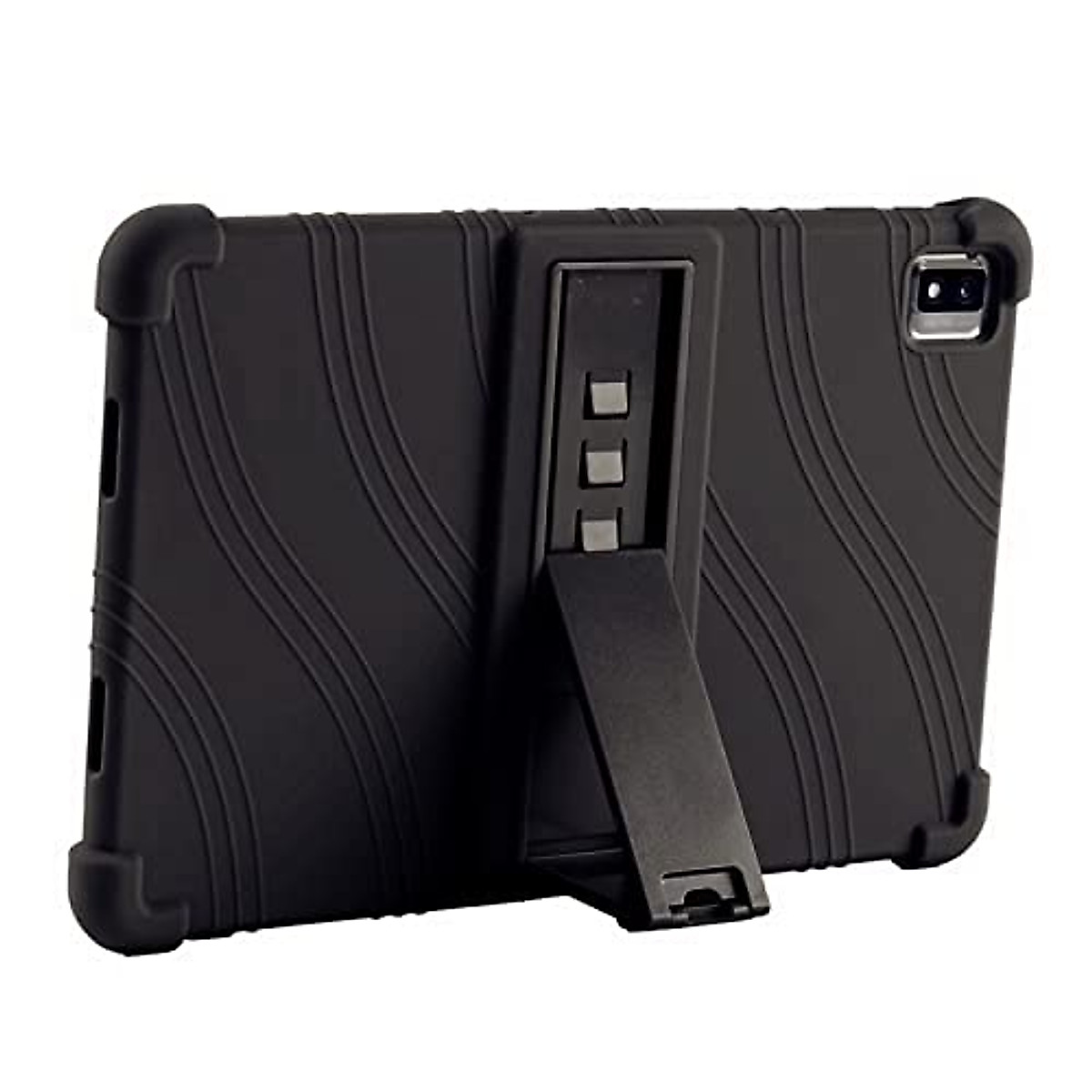HminSen Case for TCL Tab Pro 5G Tablet, Kids Friendly Soft Silicone Adjustable Stand Cover for TCL Tab Pro 5G TCL-9198S / VASTKING KingPad M10 10.36 inch Tablet (Black)