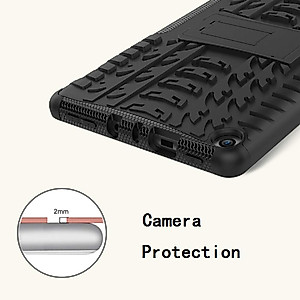 MAOMI for Kindle Fire hd 8 Case 2017/2018 Release 7th/8th Generation,Kickstand Heavy Duty Cover [ NOT fit HD 8 Tablet 12th/10th Gen 2022/2020 Release] (Blue)