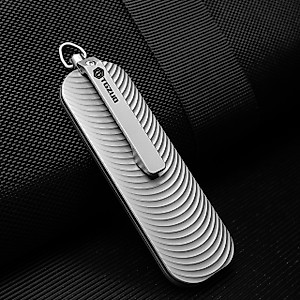 TGZUO Titanium EDC Utility Knife with Retractable Razor Box Cutter 10pcs Carbon Blades