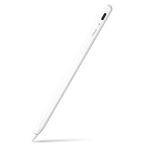 Metapen Pencil A8 for Apple iPad 2018-2025, (2X Faster Charge), Tilt Sensitivity, Pixel Precision, Stylus Pen for iPad 11/10/9/8/7/6th Gen, Pro 12.9/11/13-inch M4, Air 3/4/5/M2/M3, Mini 5/6th, White