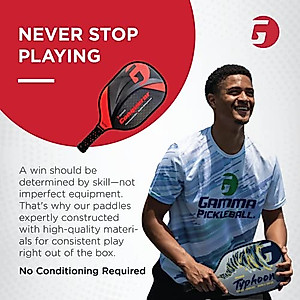 GAMMA Sports Conqueror Pickleball Paddle, Graphite Composite Surface and Honeycomb Grip, Conqueror