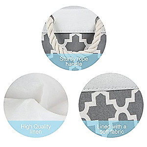 AHXNBDR Collapsible Fabric Storage Bins, Large Closet Storage Organization, Decorative Organizer Bins, Storage Basket with Handles for Home,Office, Nursery