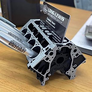 Sands3D Chevy LS Business Card Holder Desk, Office Desk Accessories For Men, Desk Decor For Men Mechanic Gift For Men, Car Accessories For Men, Mini V8 Engine, V8 Engine Model Kit, Mechanic Accessorie