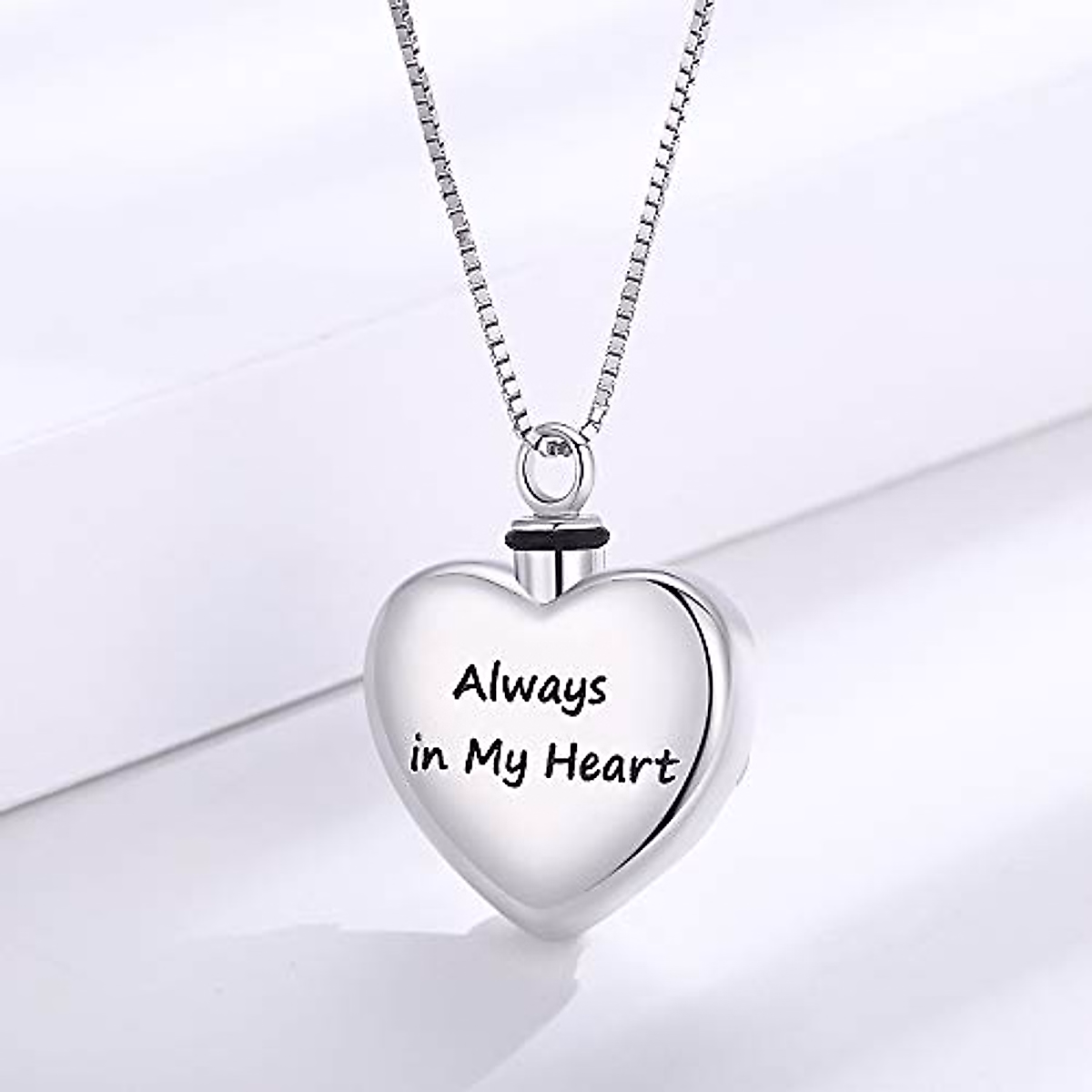 JUSTKIDSTOY Cremation Jewelry Sterling Silver Girls Embraced Horse Urn Necklace for Ashes Cremation Keepsake Necklace Gifts for Women