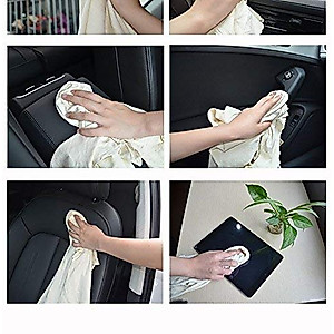 Trainshow Cleaning Chamois Shammy for Car, Natural Deerskin Leather Drying Cleaning Towel for Auto and Precision Instrument12.6''X20'' (2-Pack)